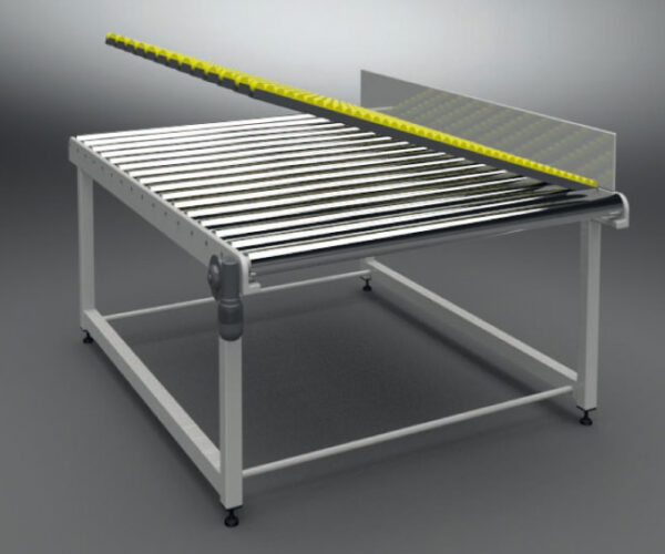 AT2 Alignment table. Alignment roller table with inclinable sliding system.